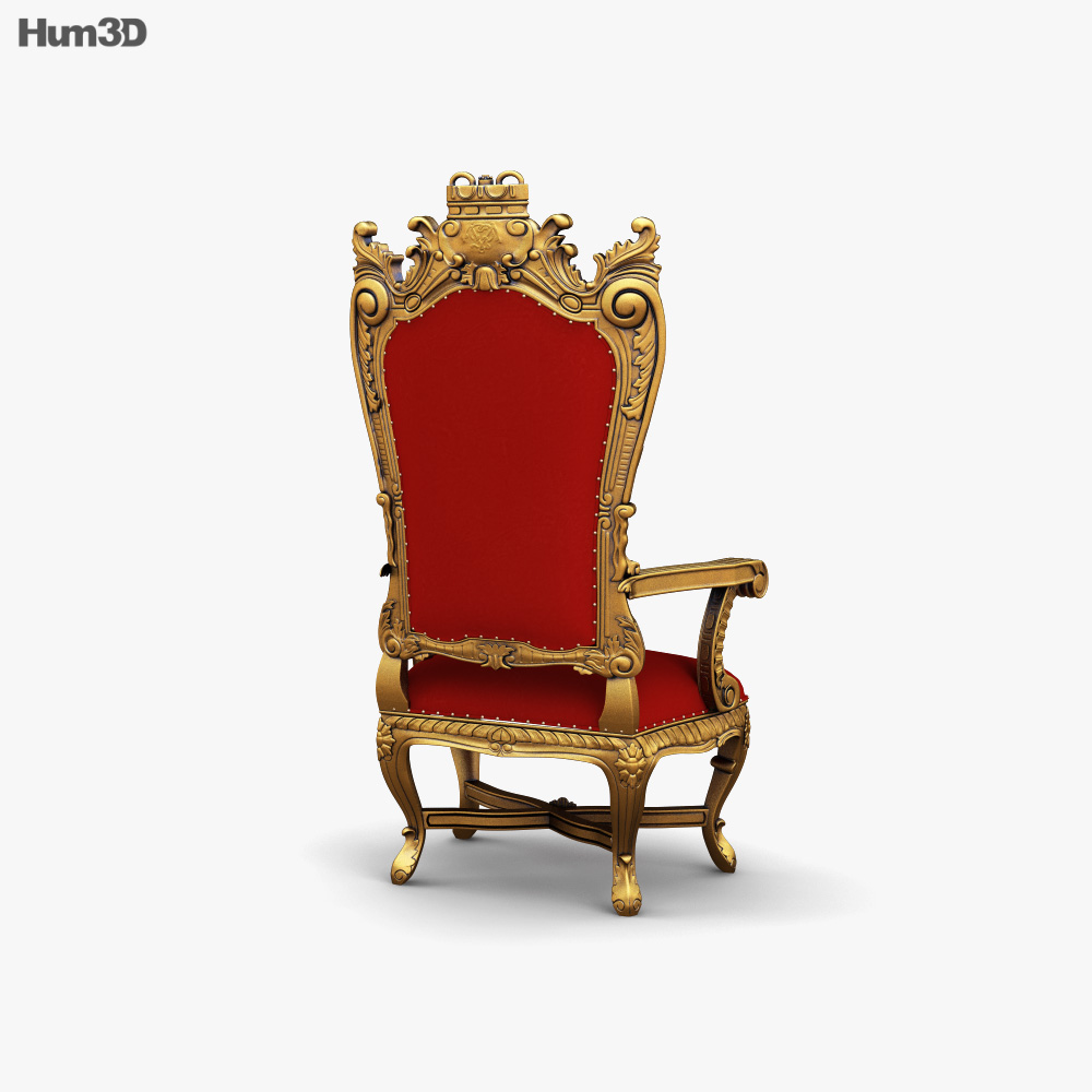Royal Throne 3D model - Download in MAX, OBJ, FBX, C4D