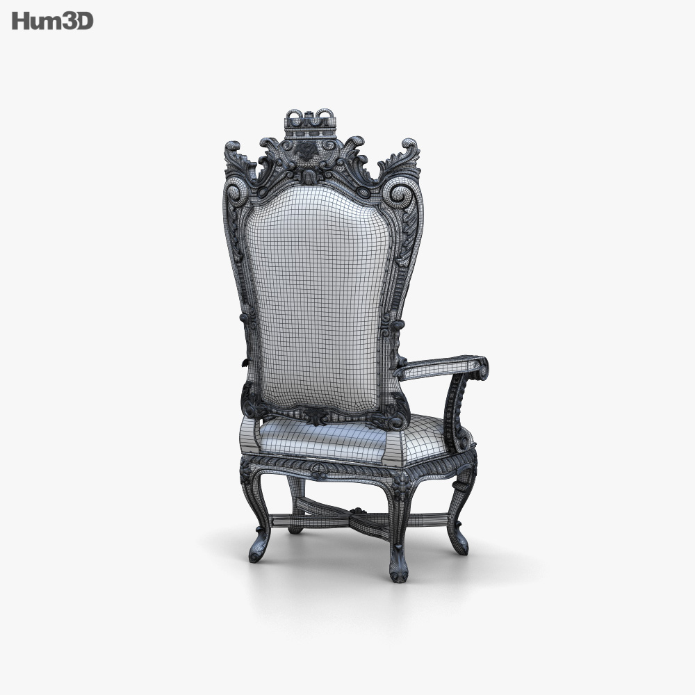 Royal Throne 3D model - Download in MAX, OBJ, FBX, C4D