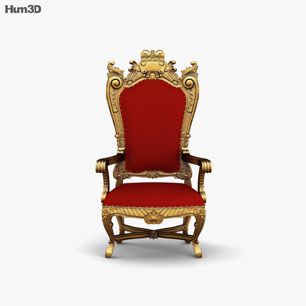 Royal Throne 3D model - Download in MAX, OBJ, FBX, C4D