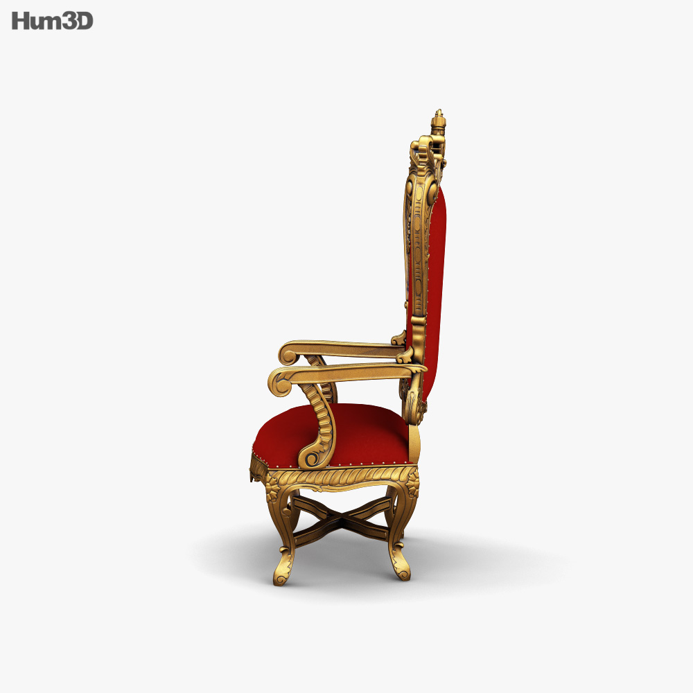 Royal Throne 3D model - Download in MAX, OBJ, FBX, C4D