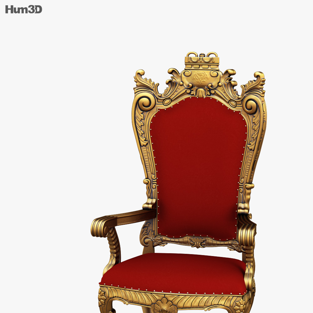 Royal Throne 3D model - Download in MAX, OBJ, FBX, C4D