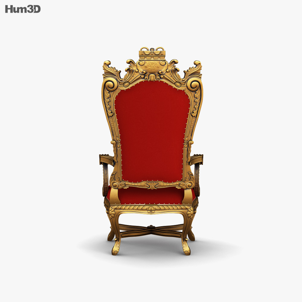 Royal Throne 3D model - Download in MAX, OBJ, FBX, C4D
