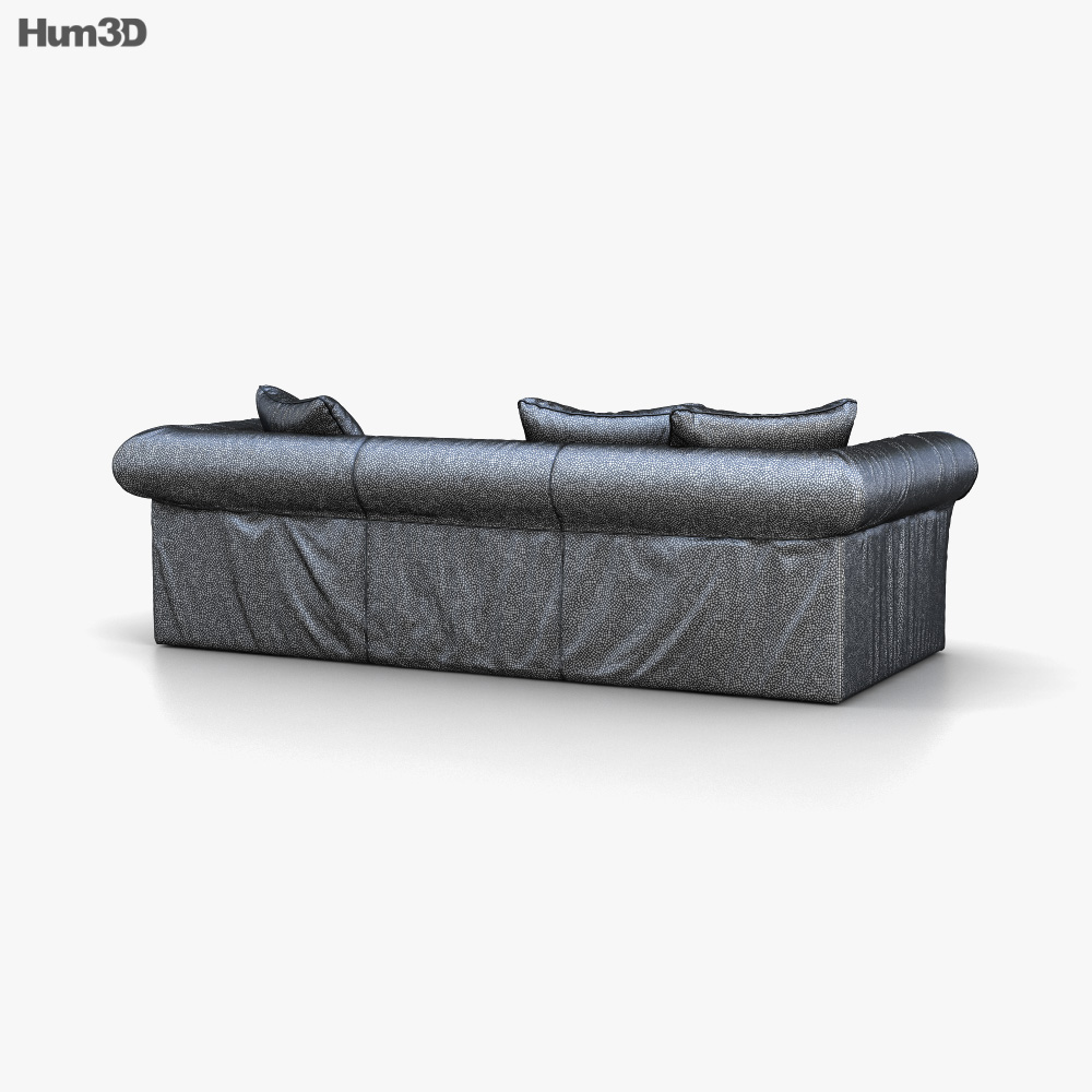 Baxter Alfred Soft Sofa 3D model - Download in MAX, OBJ, FBX, C4D