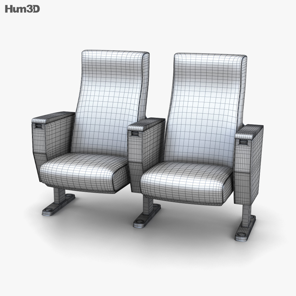 Auditorium chair 3D model - Download in MAX, OBJ, FBX, C4D