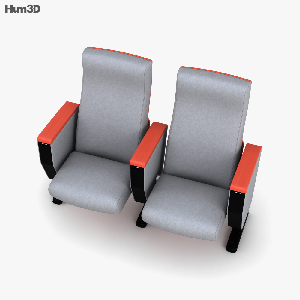 Auditorium chair 3D model - Download in MAX, OBJ, FBX, C4D
