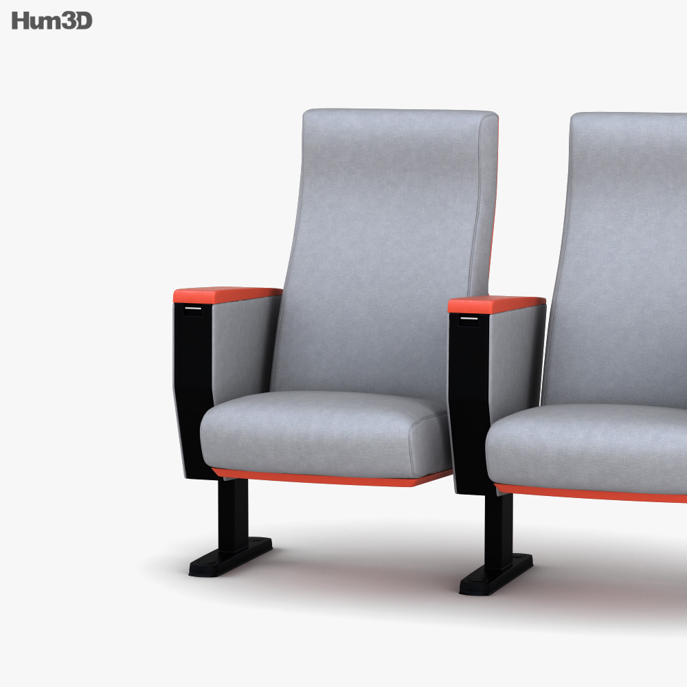 Auditorium chair 3D model - Download in MAX, OBJ, FBX, C4D