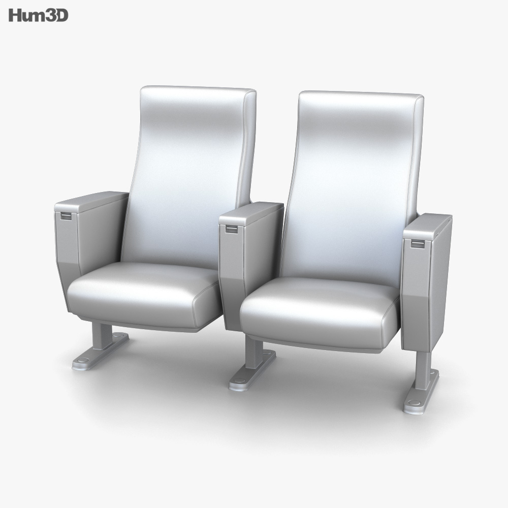 Auditorium chair 3D model - Download in MAX, OBJ, FBX, C4D