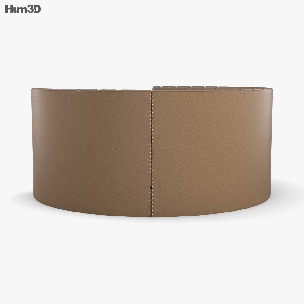 Round Booth Restaurant Seating 3D model - Download in MAX, OBJ, FBX, C4D