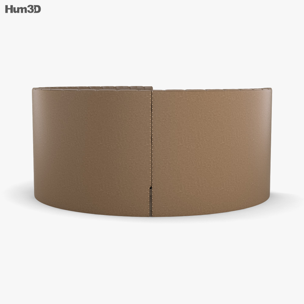 Round Booth Restaurant Seating 3D model - Download in MAX, OBJ, FBX, C4D