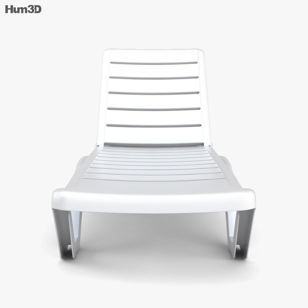 Pool Lounge chair 3D model - Download in MAX, OBJ, FBX, C4D