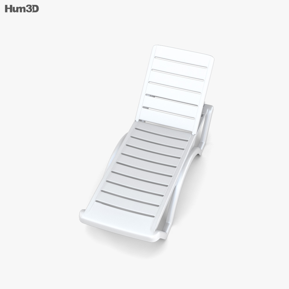 Pool Lounge chair 3D model - Download in MAX, OBJ, FBX, C4D