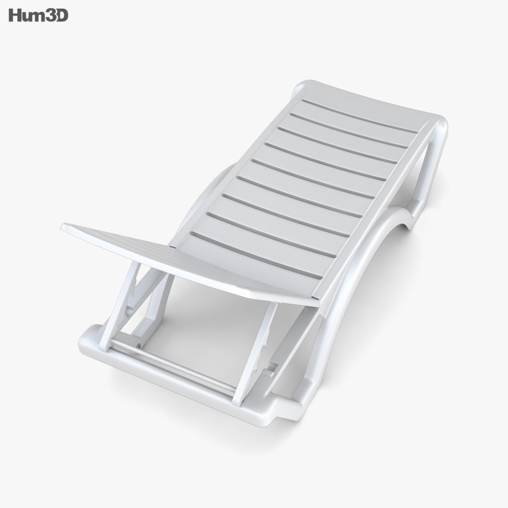 Pool Lounge chair 3D model - Download in MAX, OBJ, FBX, C4D
