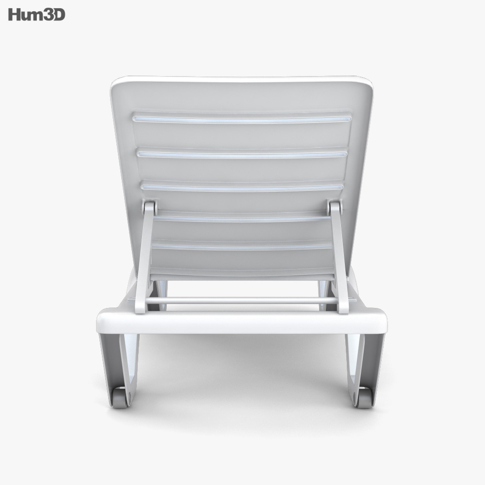 Pool Lounge chair 3D model - Download in MAX, OBJ, FBX, C4D
