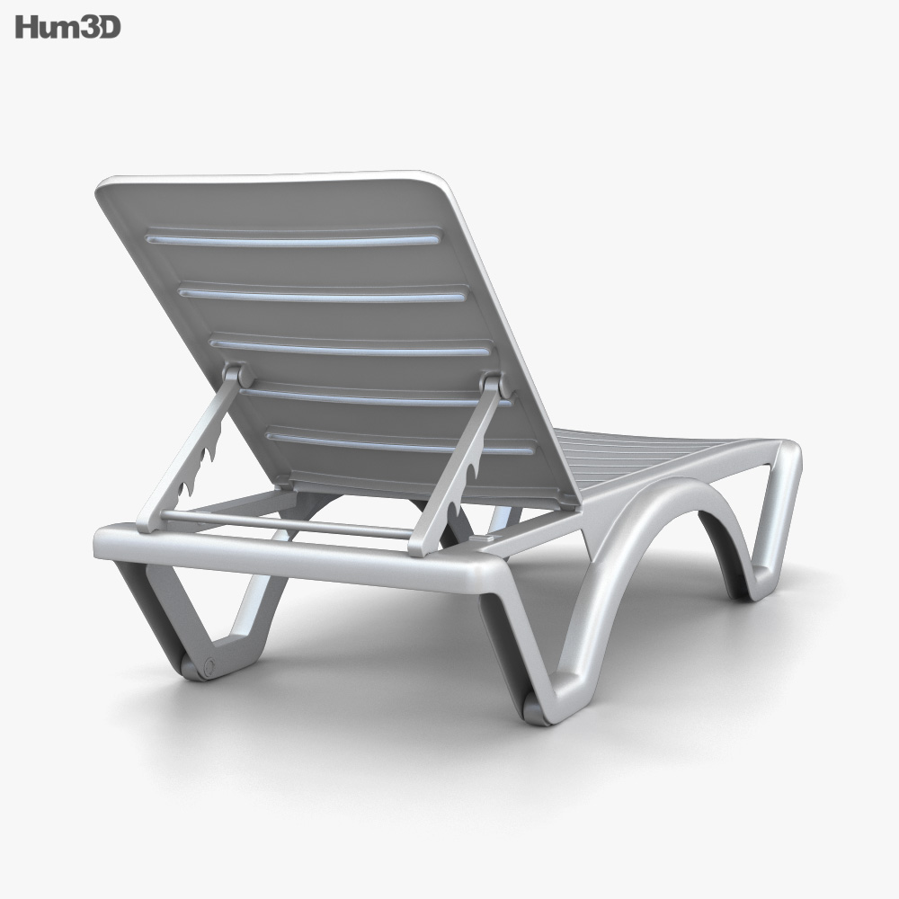 Pool Lounge chair 3D model - Download in MAX, OBJ, FBX, C4D