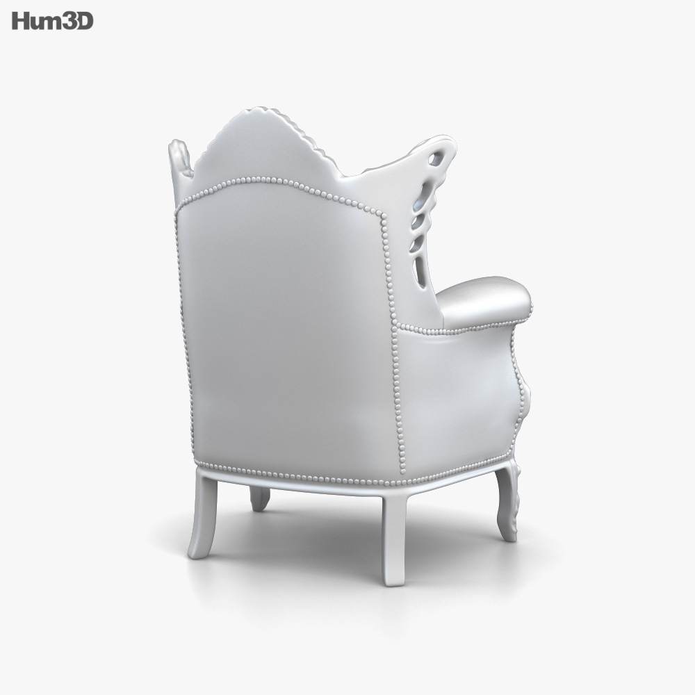 Baroque armchair 3D model - Download in MAX, OBJ, FBX, C4D