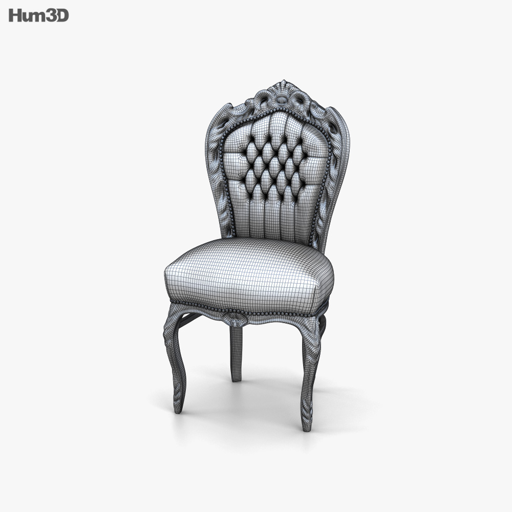 Baroque Chair 3D model - Download in MAX, OBJ, FBX, C4D