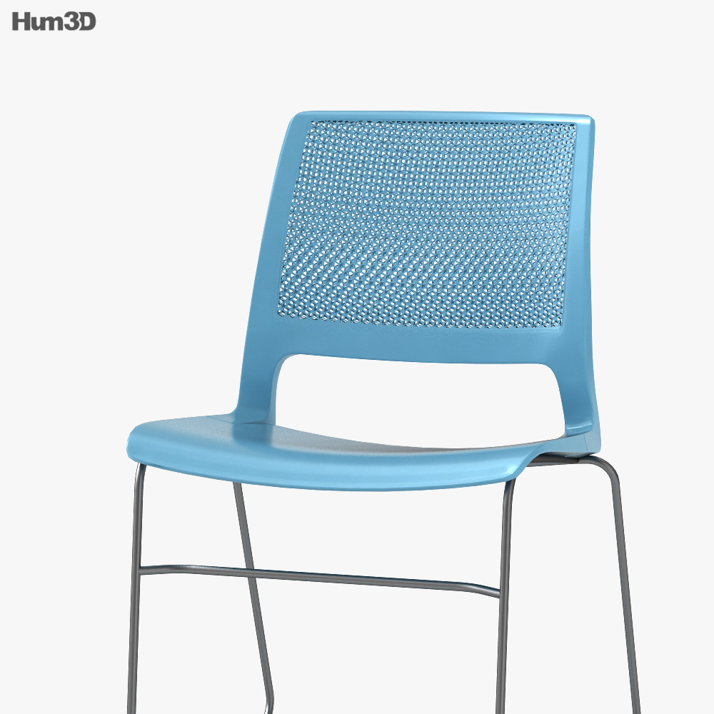 Lumin Multipurpose Stackable Chair 3D model - Download in MAX, OBJ, FBX ...