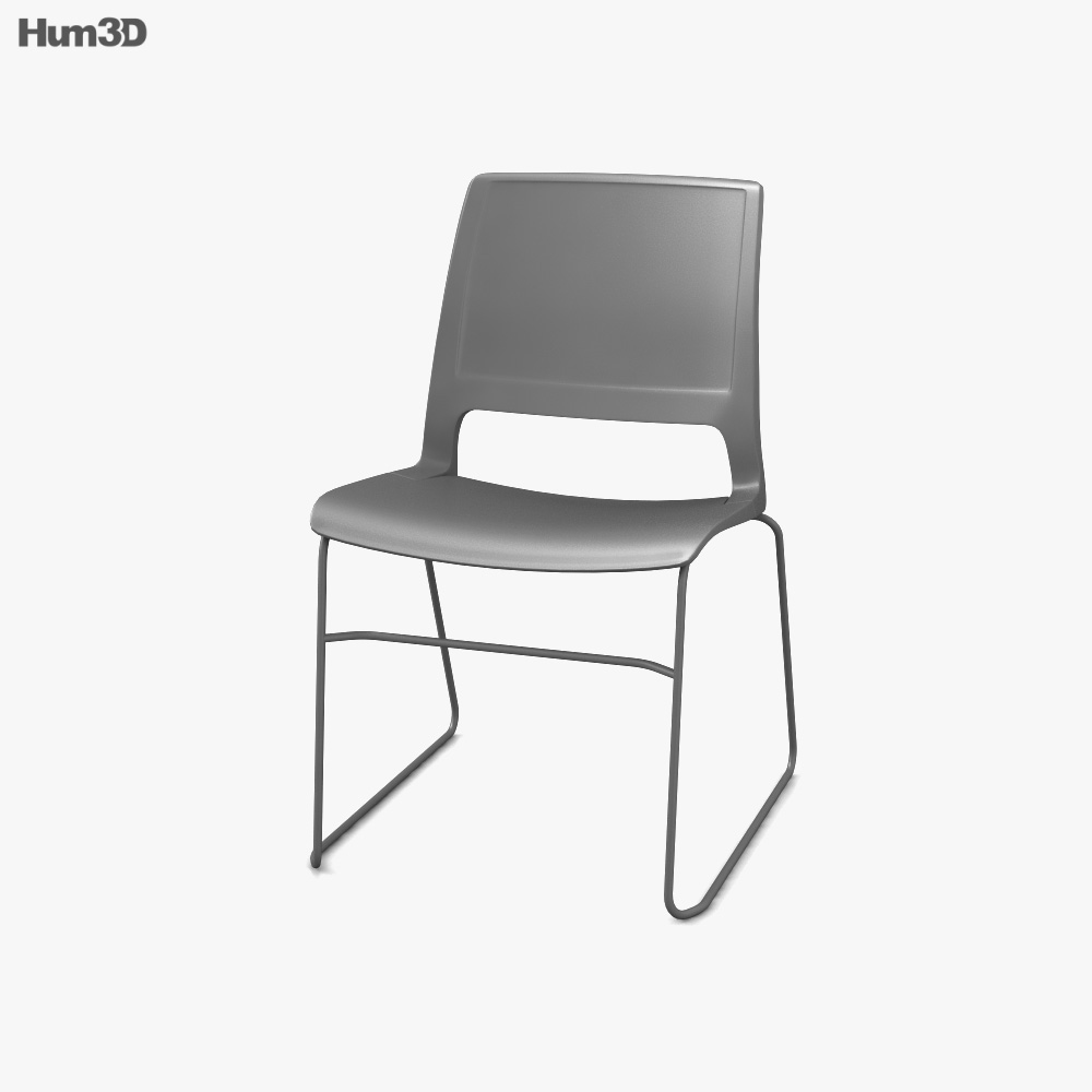 Lumin Multipurpose Stackable Chair 3D model - Download in MAX, OBJ, FBX ...