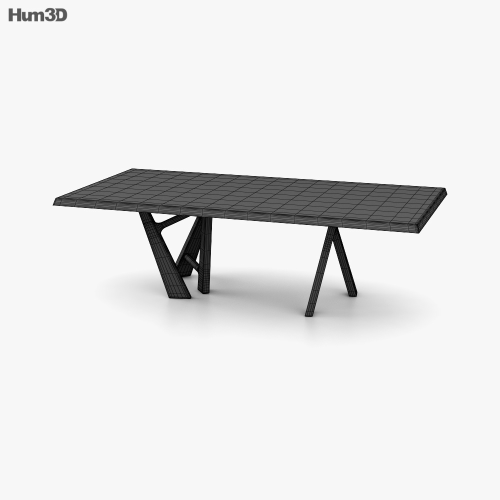 Jean Pierre Tortil YBU Dining table 3D model - Download in MAX, OBJ ...