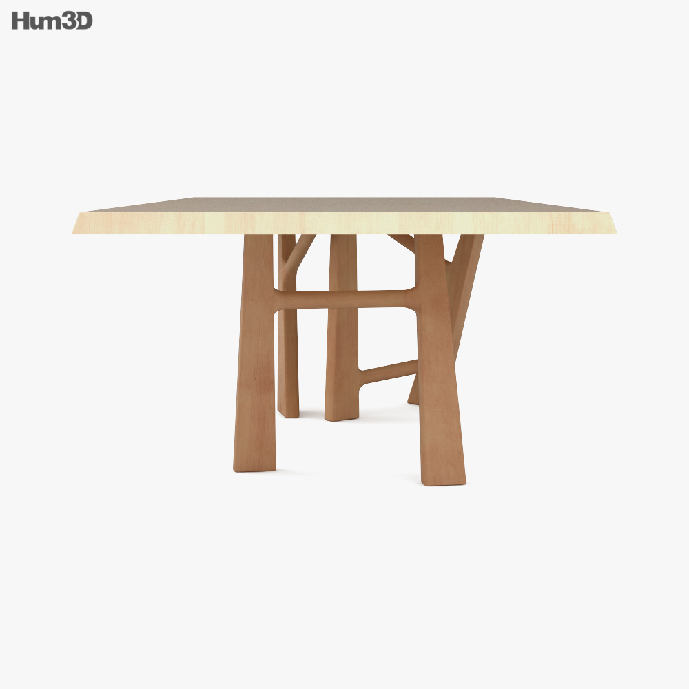 Jean Pierre Tortil YBU Dining table 3D model - Download in MAX, OBJ, FBX, C4D