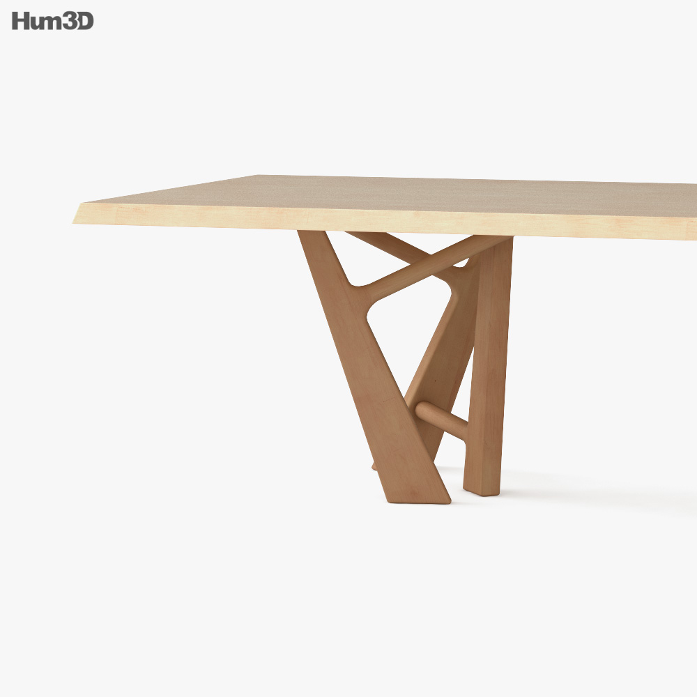 Jean Pierre Tortil YBU Dining table 3D model - Download in MAX, OBJ, FBX, C4D
