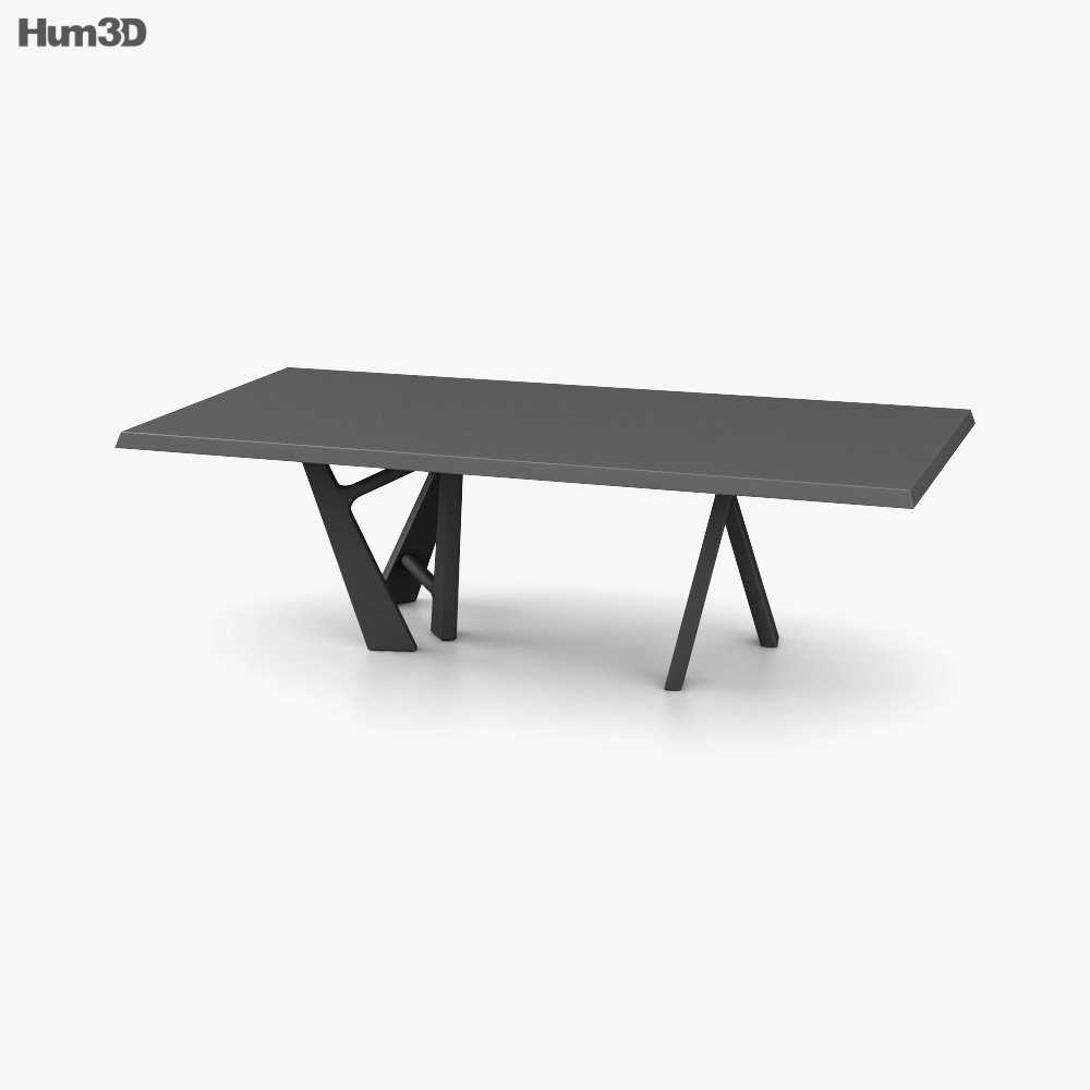 Jean Pierre Tortil YBU Dining table 3D model - Download in MAX, OBJ, FBX, C4D