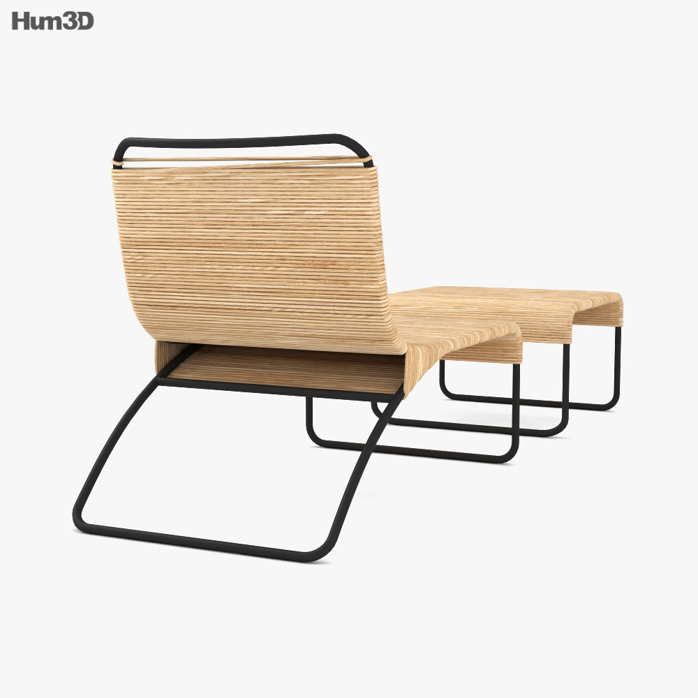 Van Keppel Taylor Green Lounge chair 3D model - Download in MAX, OBJ ...