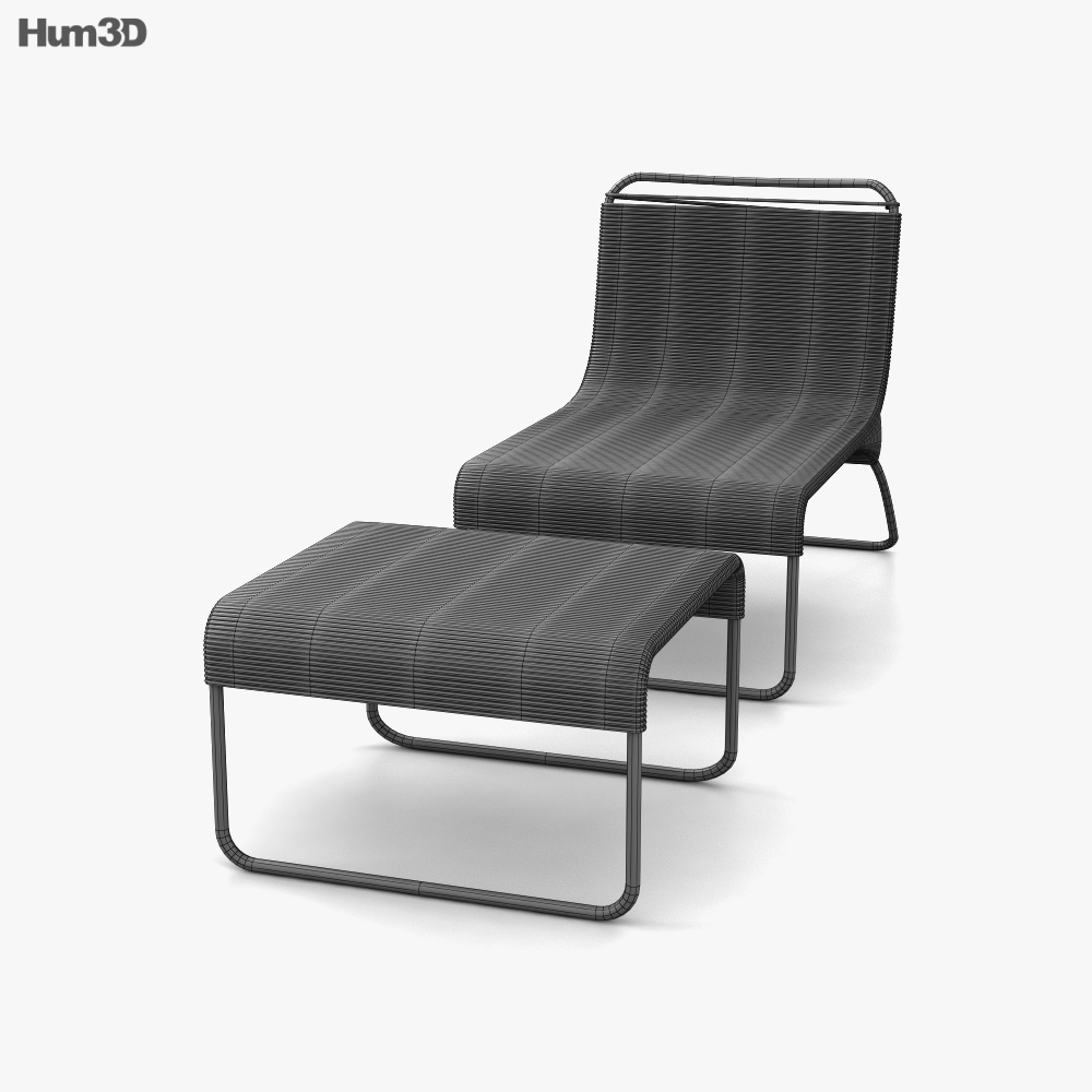 Van Keppel Taylor Green Lounge chair 3D model - Download in MAX, OBJ ...