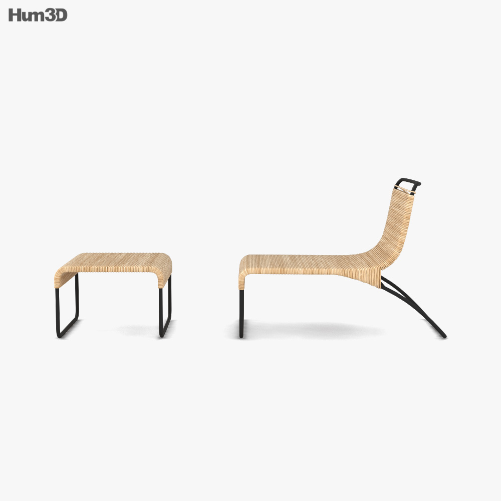 Van Keppel Taylor Green Lounge chair 3D model - Download in MAX, OBJ ...
