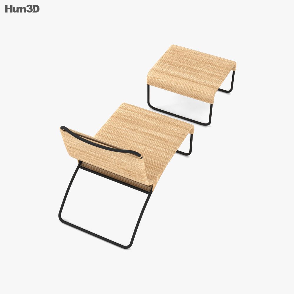 Van Keppel Taylor Green Lounge chair 3D model - Download in MAX, OBJ ...