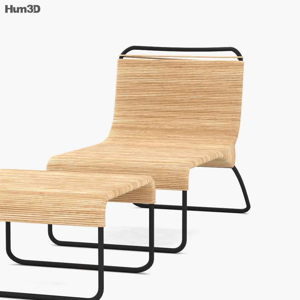 Van Keppel Taylor Green Lounge chair 3D model - Download in MAX, OBJ ...