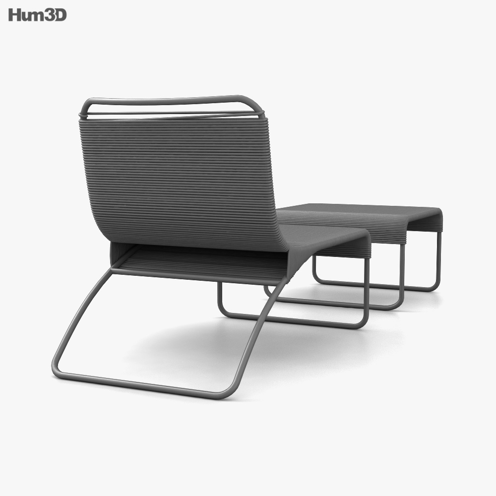 Van Keppel Taylor Green Lounge chair 3D model - Download in MAX, OBJ ...