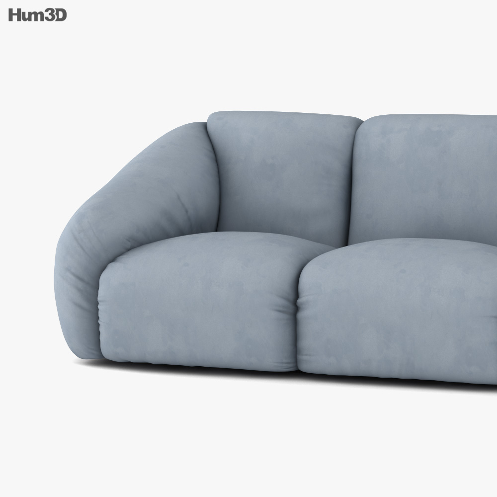 Philippe Malouin Puffer Sofa 3D model - Download in MAX, OBJ, FBX, C4D