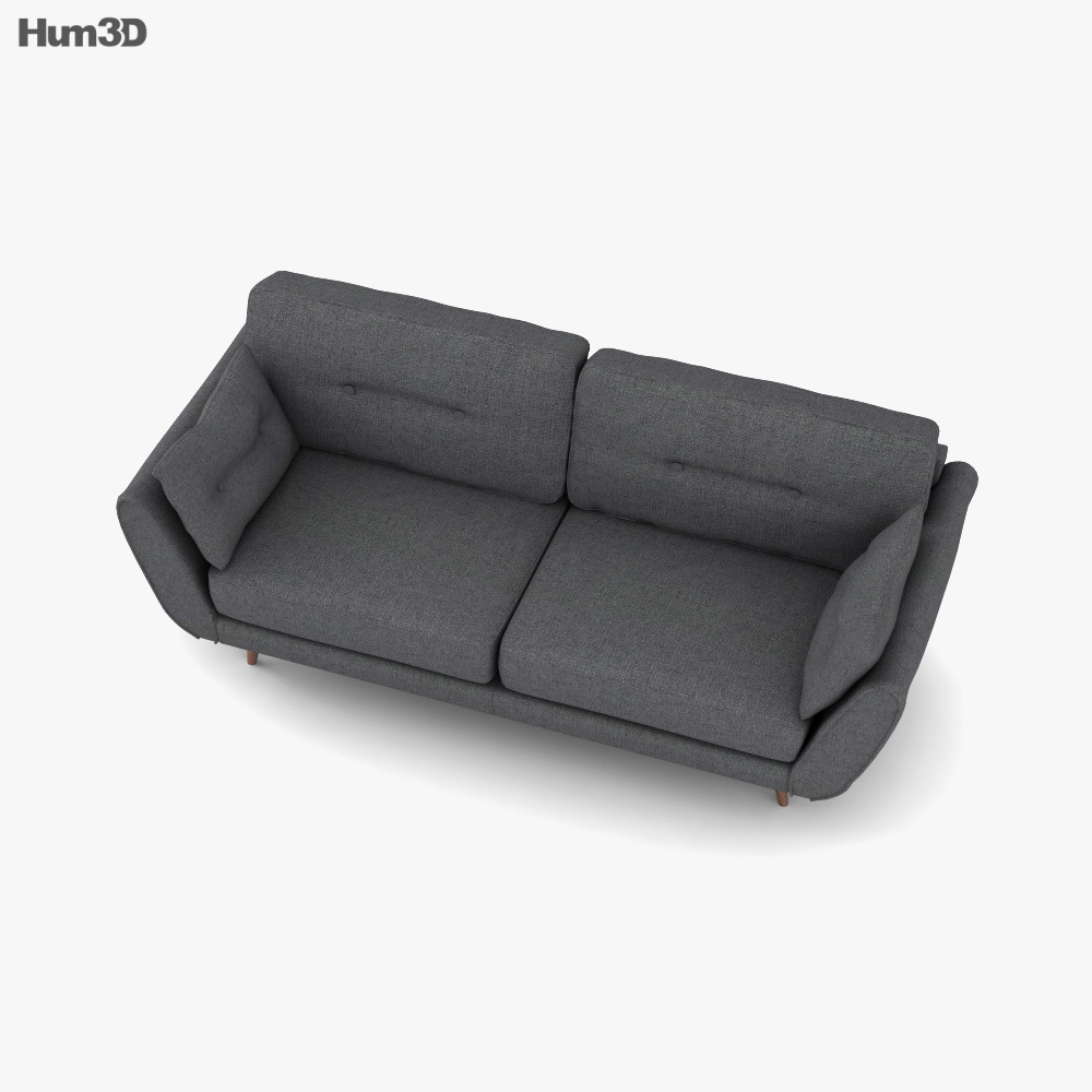 French Connection Sofa 3D model - Download in MAX, OBJ, FBX, C4D