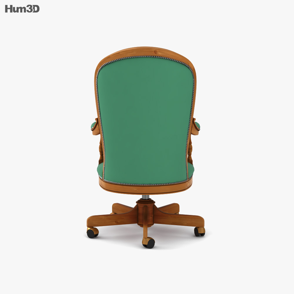 Classic Leather Executive chair 3D model - Download in MAX, OBJ, FBX, C4D