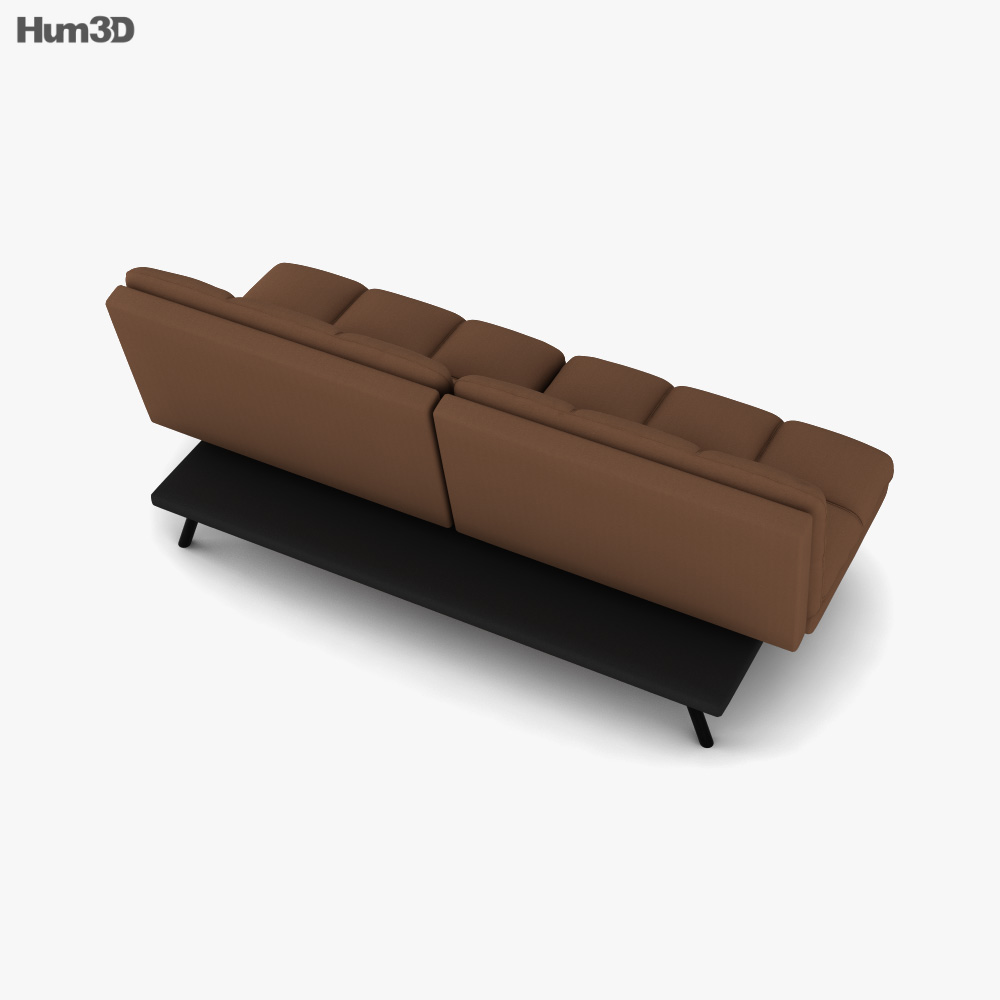 Mainstays Memory Foam Futon 3D model - Download in MAX, OBJ, FBX, C4D