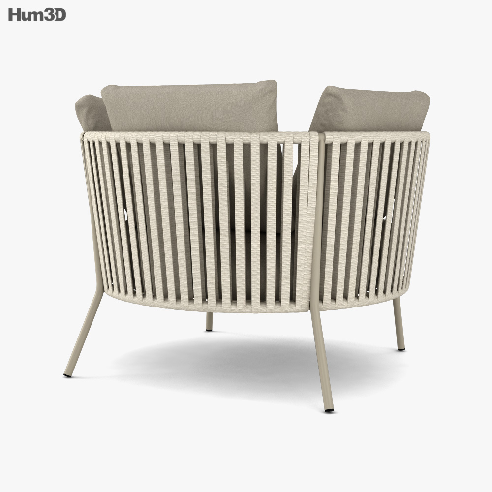 Maxi Lounge Daisy Armchair 3D model - Download in MAX, OBJ, FBX, C4D