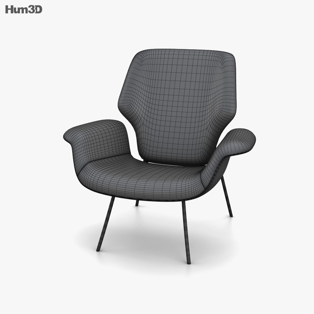Alvin Lustig Armchair 3D model - Download in MAX, OBJ, FBX, C4D