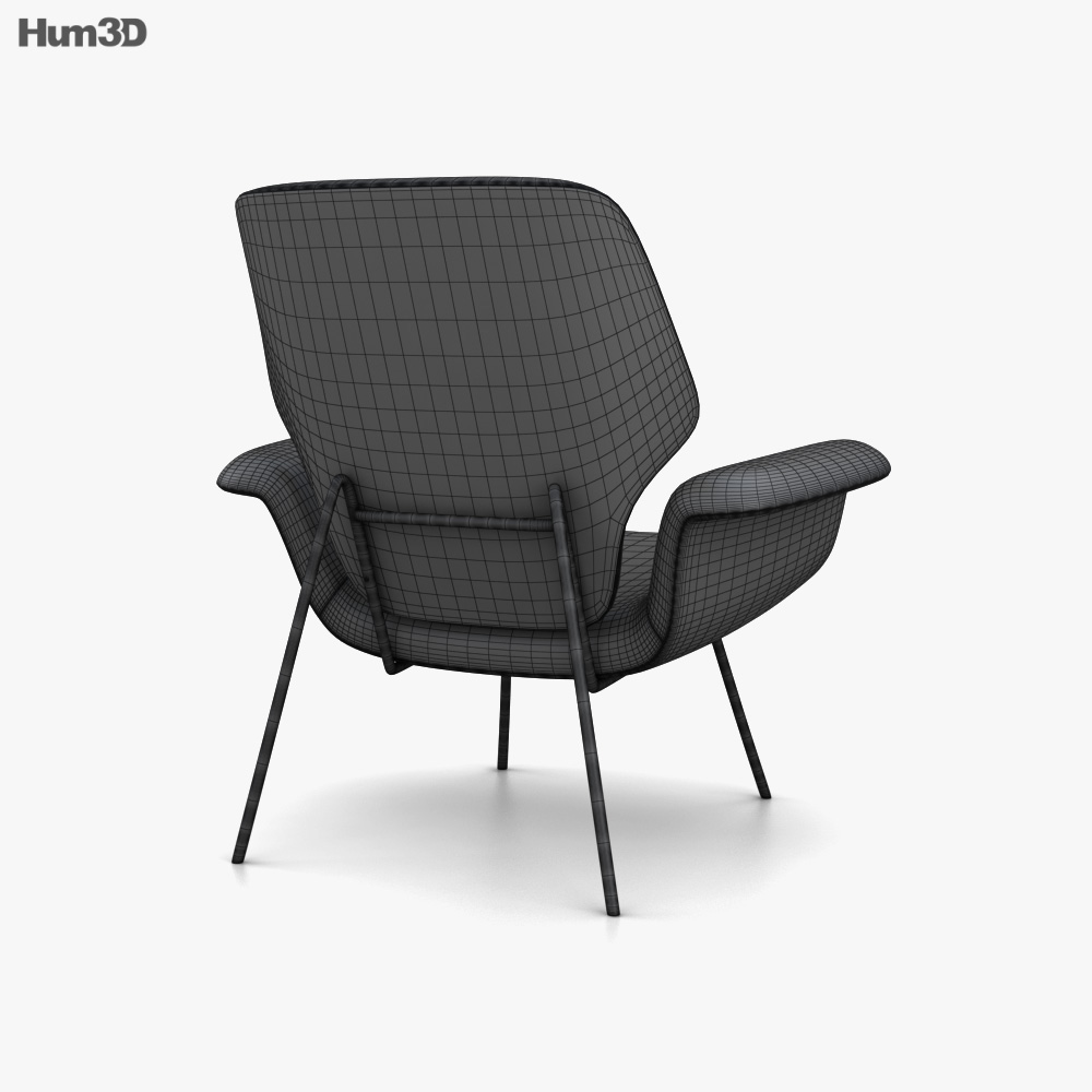 Alvin Lustig Armchair 3D model - Download in MAX, OBJ, FBX, C4D