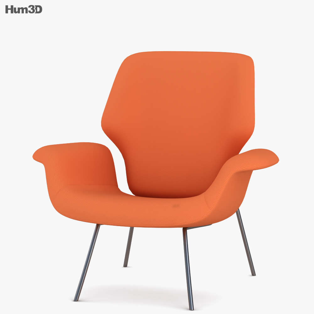Alvin Lustig Armchair 3D model - Download in MAX, OBJ, FBX, C4D