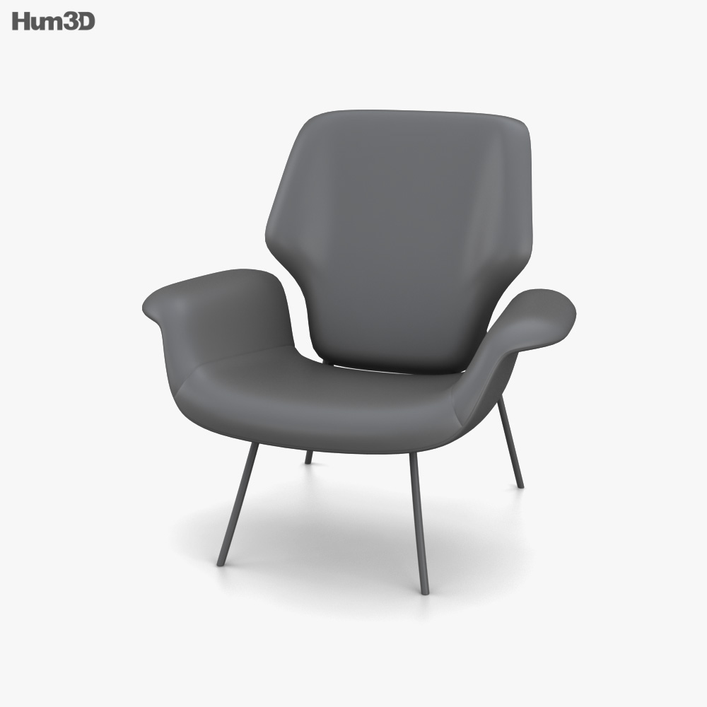 Alvin Lustig Armchair 3D model - Download in MAX, OBJ, FBX, C4D