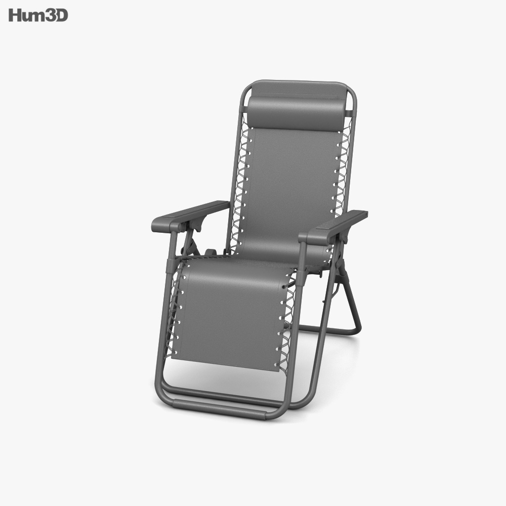 Patio Zero Gravity Chair 3D model - Download in MAX, OBJ, FBX, C4D