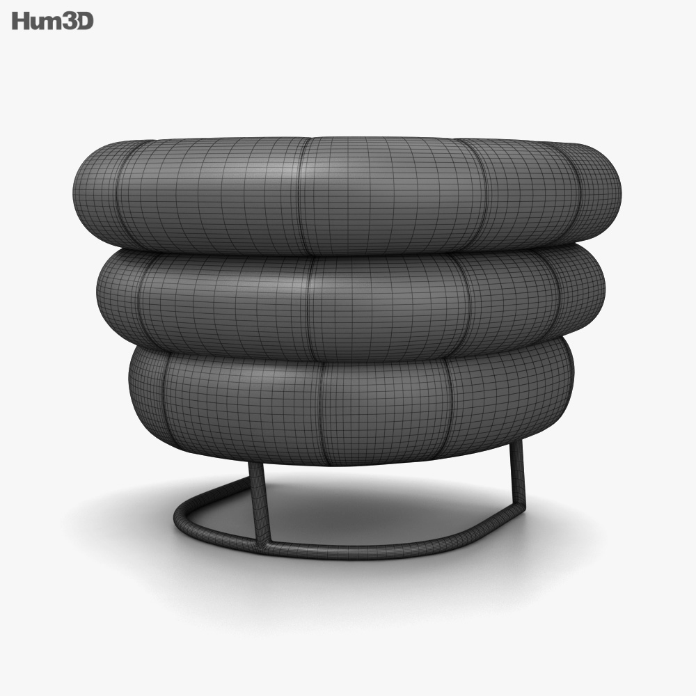 Bibendum Armchair 3D model - Download in MAX, OBJ, FBX, C4D
