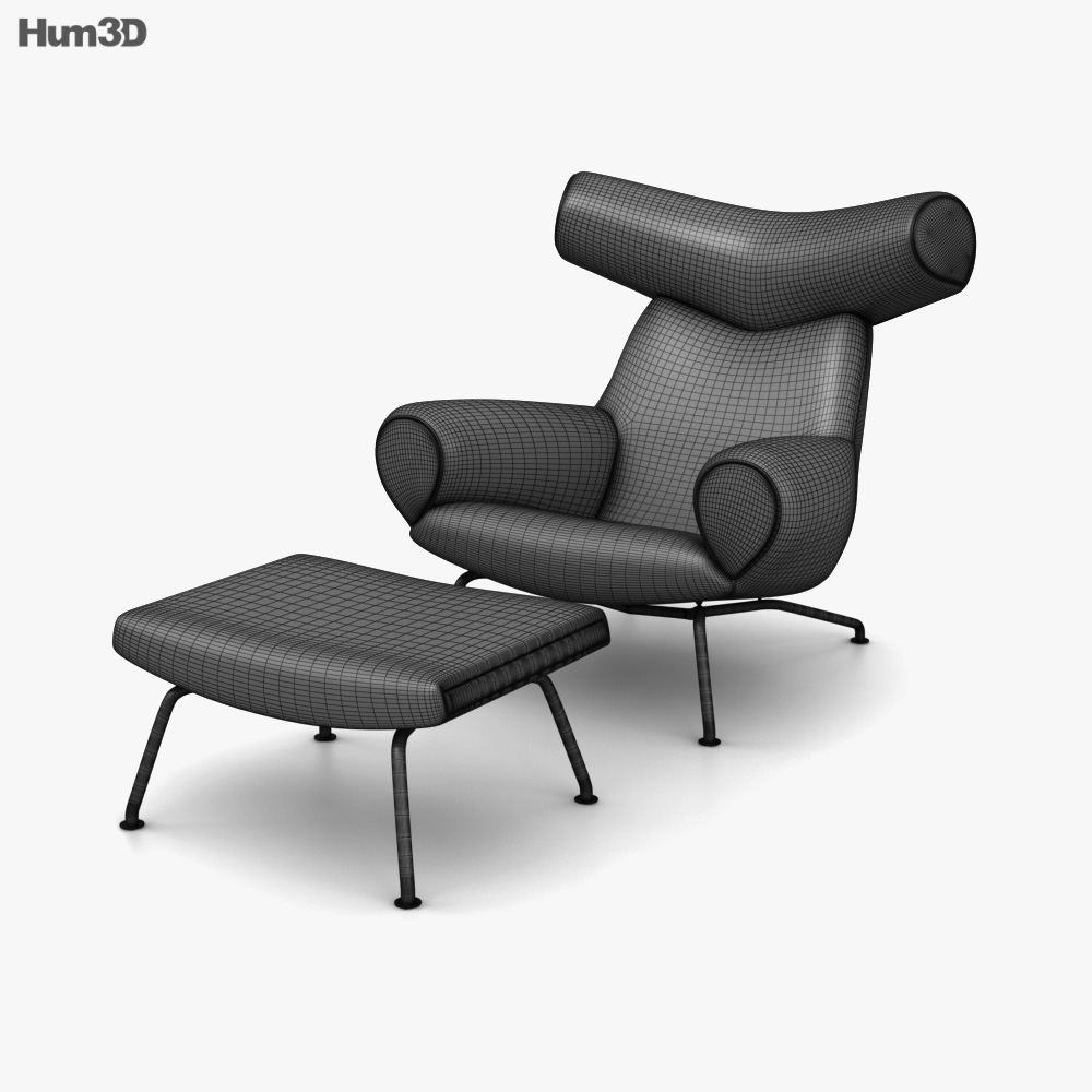 Ox Armchair 3D model - Download in MAX, OBJ, FBX, C4D