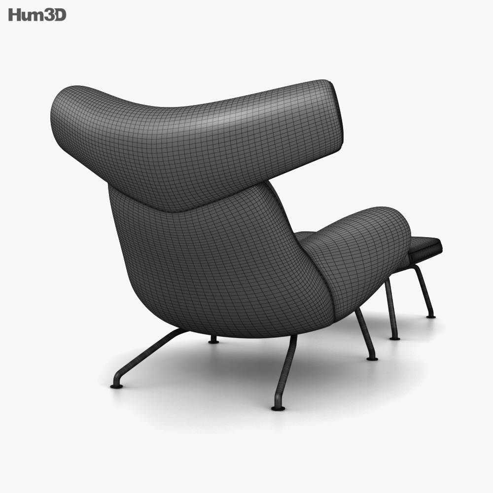 Ox Armchair 3D model - Download in MAX, OBJ, FBX, C4D