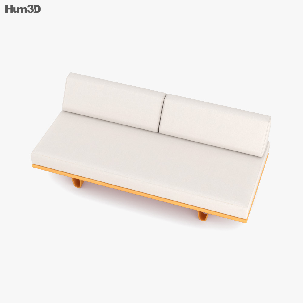 Case Study Daybed 3D model - Download in MAX, OBJ, FBX, C4D