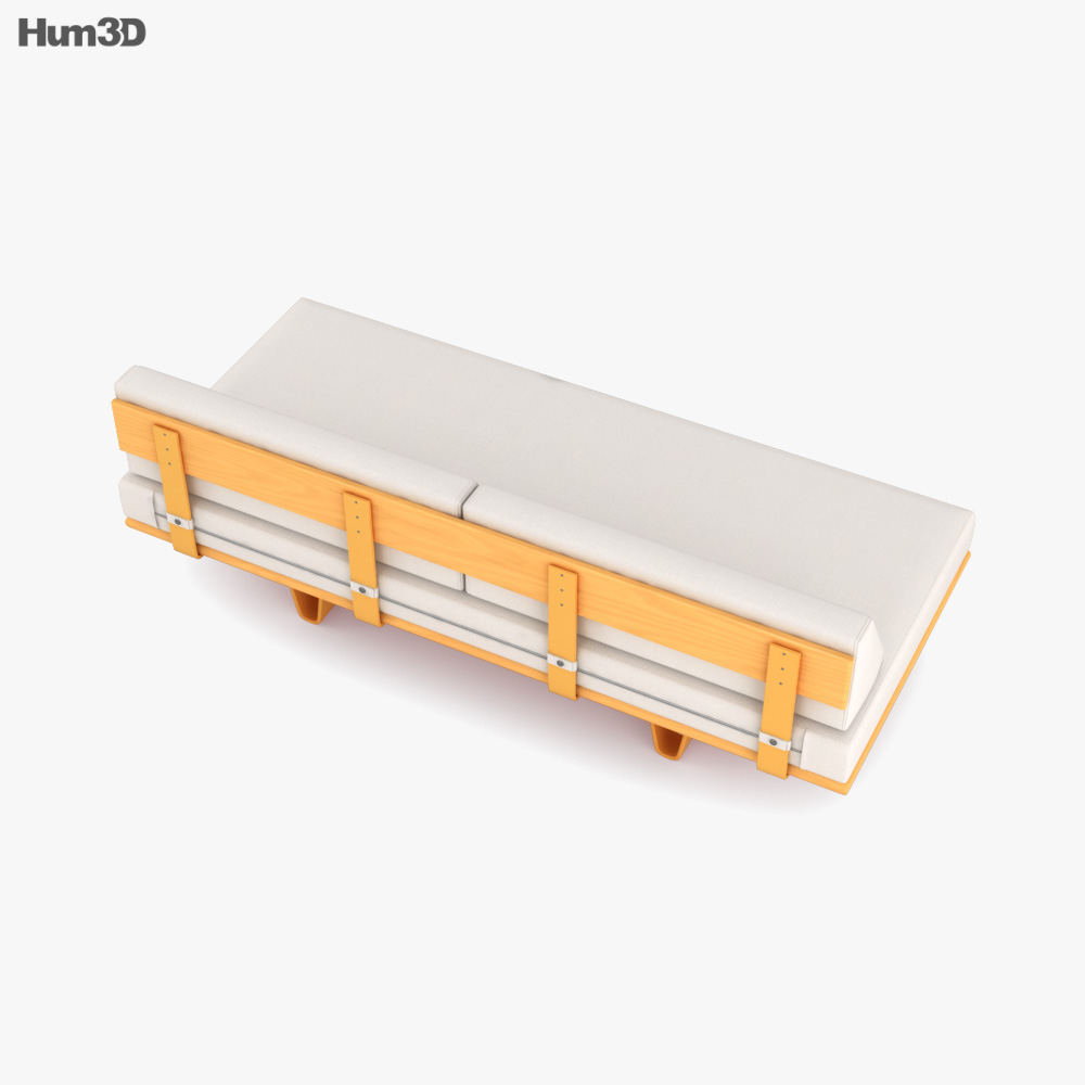 Case Study Daybed 3D model - Download in MAX, OBJ, FBX, C4D