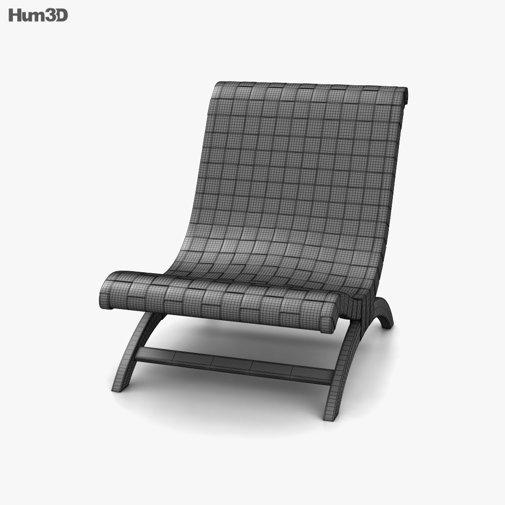 Butaque Chair 3D model - Download in MAX, OBJ, FBX, C4D