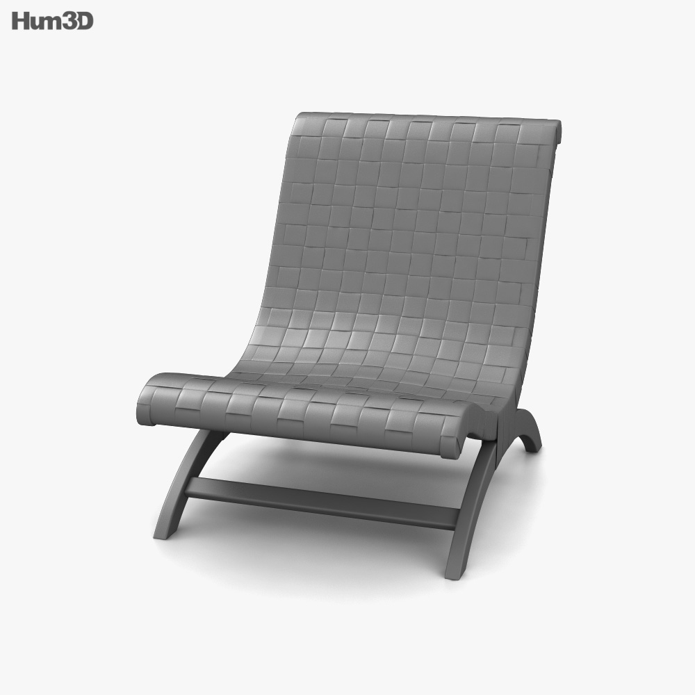 Butaque Chair 3D model - Download in MAX, OBJ, FBX, C4D