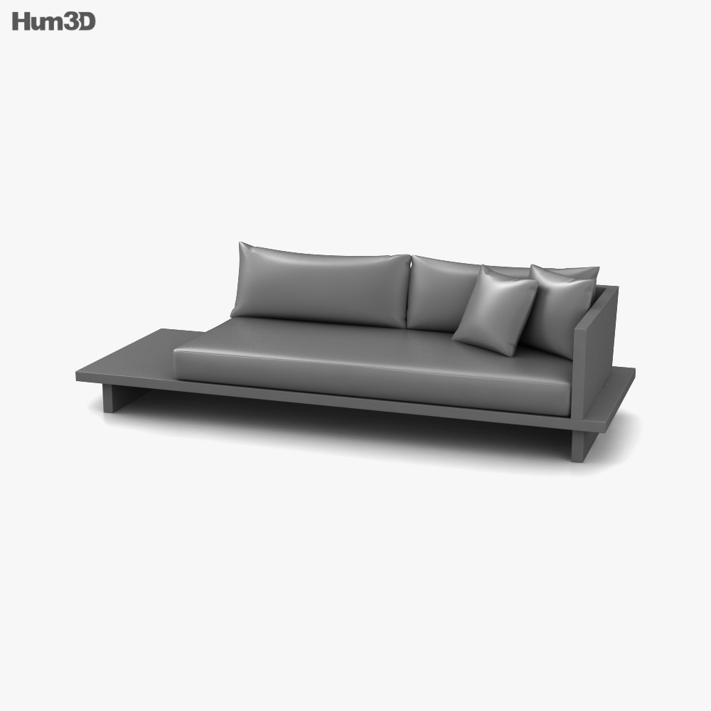 Miur Sofa 3D model - Download in MAX, OBJ, FBX, C4D